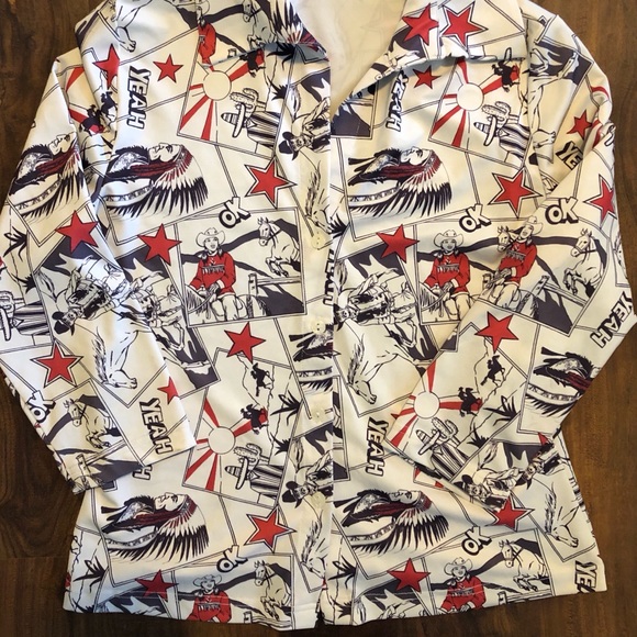 Barami | Tops | Barami Vintage Cowgirl And Indian Top Size M | Poshmark